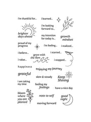 Daily Check-In Clear Stamp Sheet – Sunny Stoic Studio