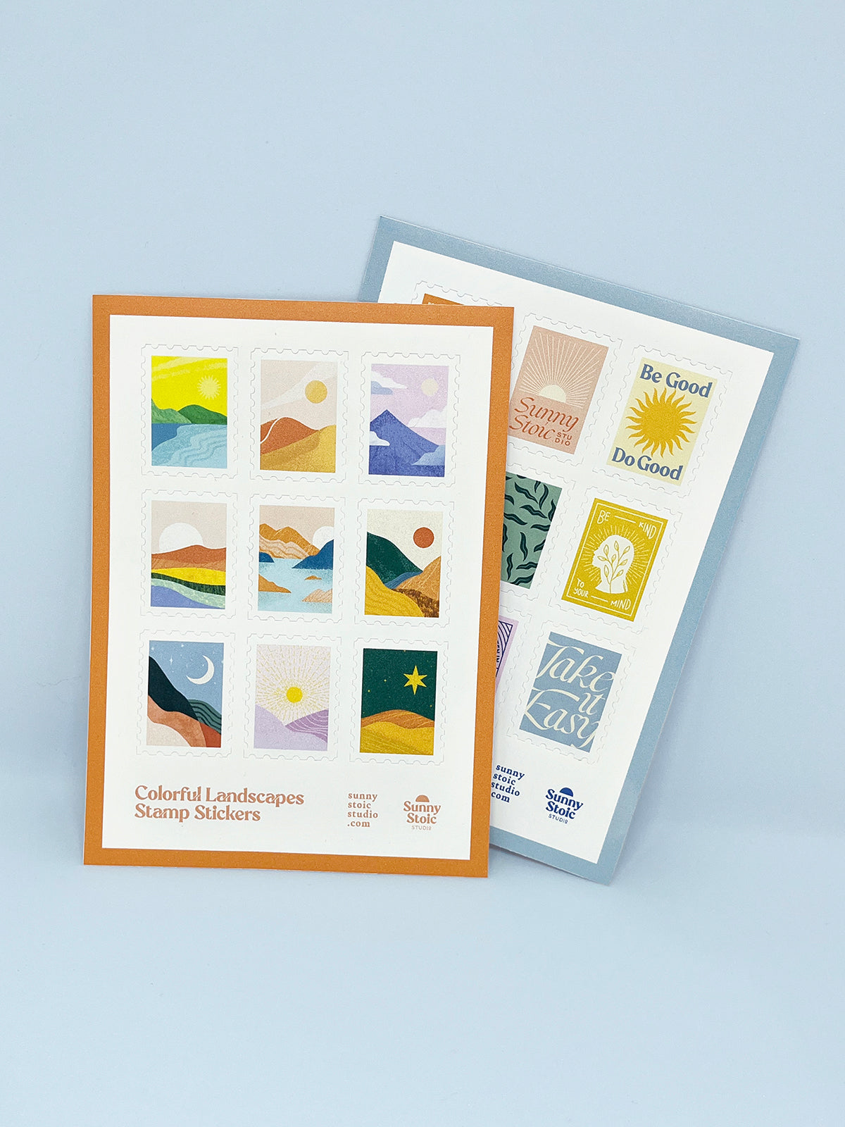 Sunny & Stoic and Colorful Landscapes Stamp Sticker Sheets – Sunny ...