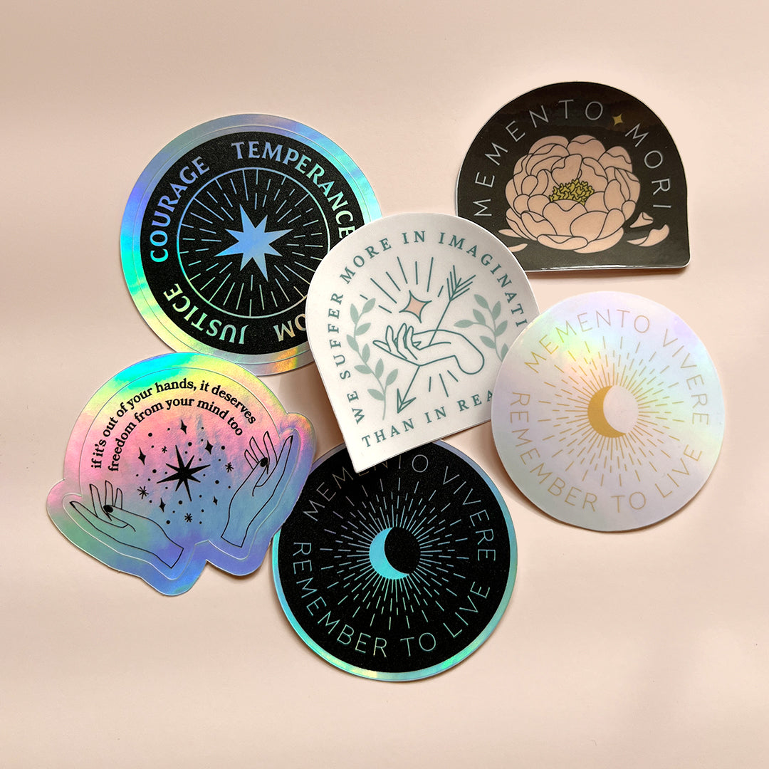 Stoic Sticker Flakes – Sunny Stoic Studio
