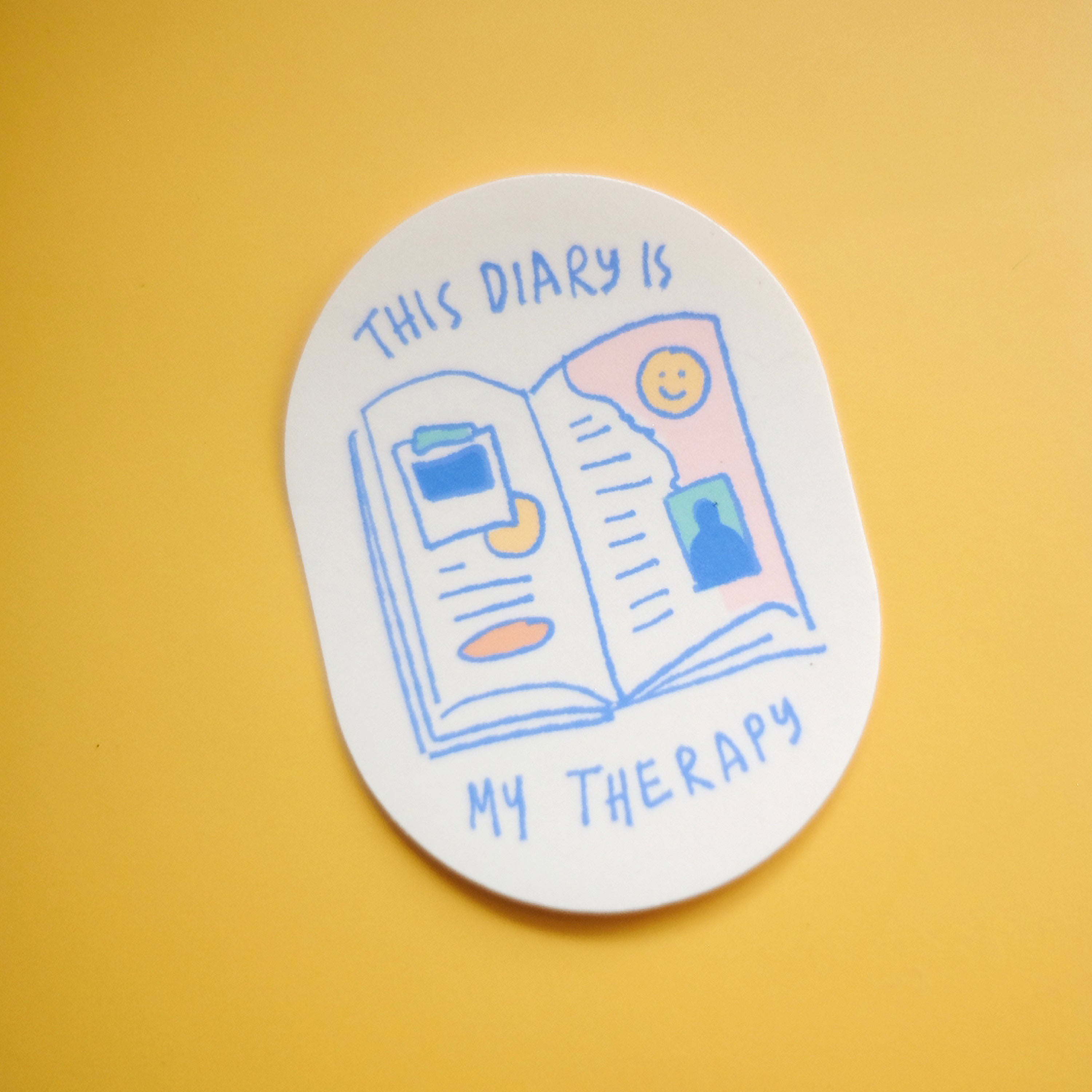Therapy Diary Sticker Flake – Sunny Stoic Studio